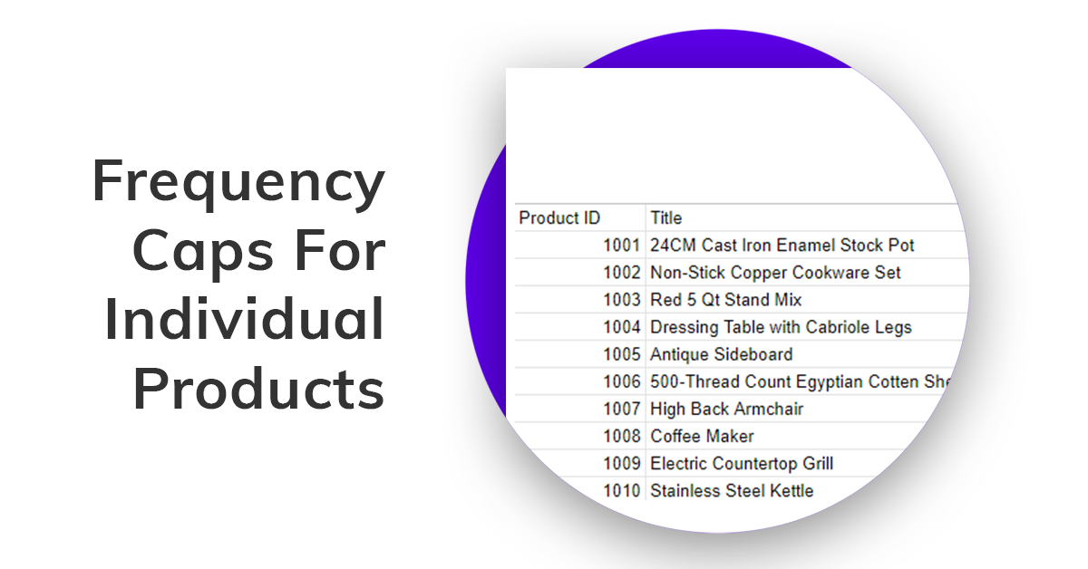 Frequency Caps For Individual Products | Adacado Support